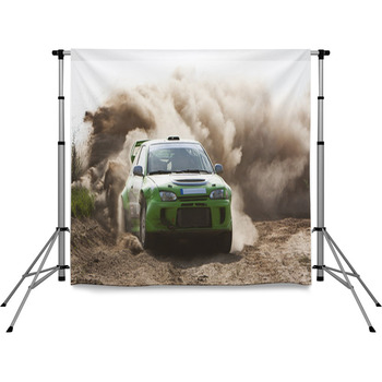 Race car Custom Backdrops | Available in Ultra Large Custom Sizes