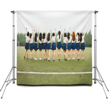 Cheerleading Custom Backdrops | Available in Super Large Custom Sizes