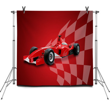 Race car Custom Backdrops | Available in Ultra Large Custom Sizes
