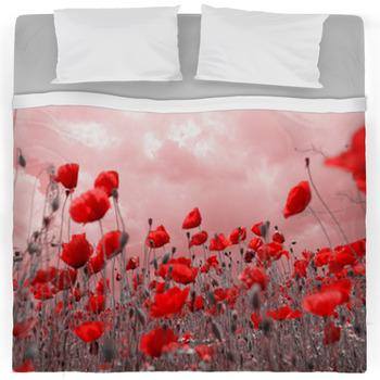 Red floral Comforters, Duvets, Sheets & Sets | Custom