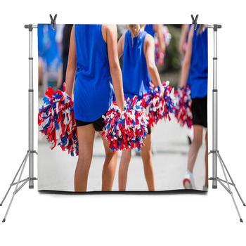 Cheerleading Custom Backdrops | Available in Super Large Custom Sizes