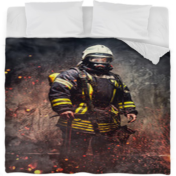 Firefighter Comforters, Duvets, Sheets & Sets | Personalized