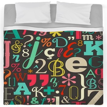 Alphabet Comforters, Duvets, Sheets & Sets | Personalized
