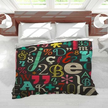 Alphabet Comforters, Duvets, Sheets & Sets | Personalized