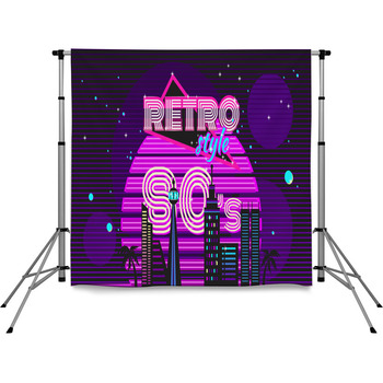 1980s Custom Backdrops | Available in Very Large Custom Sizes