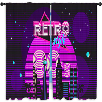 1980s Window Curtains & Drapes | Black Out | Custom Sizes