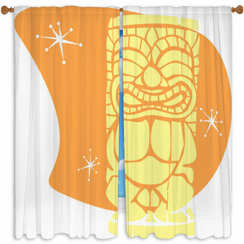 Tiki Curtains & Drapes | Block Out | Custom Sizes