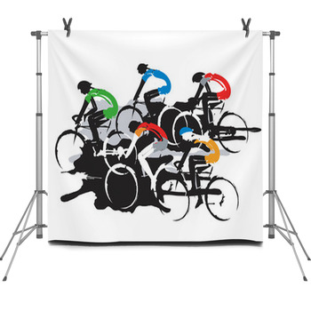 Bicycle Photographer Backdrops | Available in nearly ANY Custom Sizes