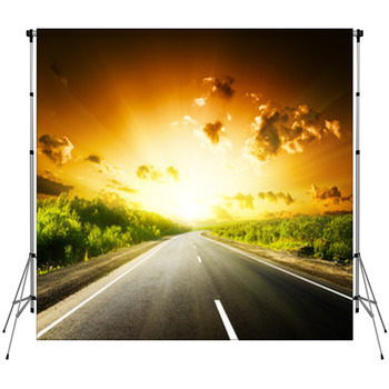 Highway Custom Backdrops | Available in Ultra Large Custom Sizes