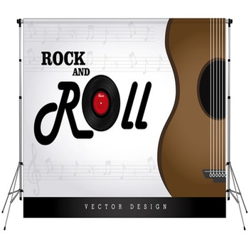 Rock n roll Photographer Backdrops | Available in Very Large Custom Sizes