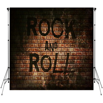 Rock n roll Photographer Backdrops | Available in Very Large Custom Sizes