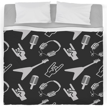 rock n roll Comforters, Duvet Covers, Sheets & Bed Sets | Personalized