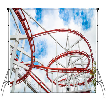 Amusement park Custom Backdrops | Available in Very Large Custom Sizes