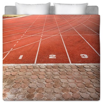 Track Comforters, Duvets, Sheets & Sets | Custom