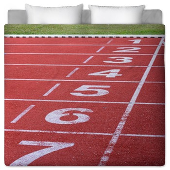 Track Comforters, Duvets, Sheets & Sets | Custom