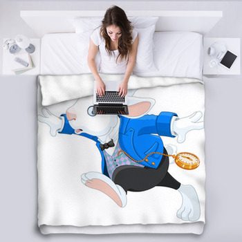 Bunny Fleece Blanket Throws | Free Personalization