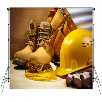 Construction Custom Backdrops | Available in Super Large Custom Sizes