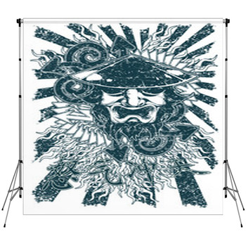 Samurai Custom Backdrops | Available in Very Large Custom Sizes