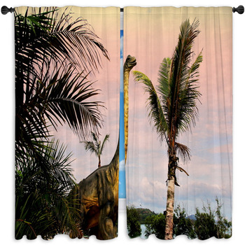 Dinosaur Drapes & Window Treatments | Block Out | Custom Sizes