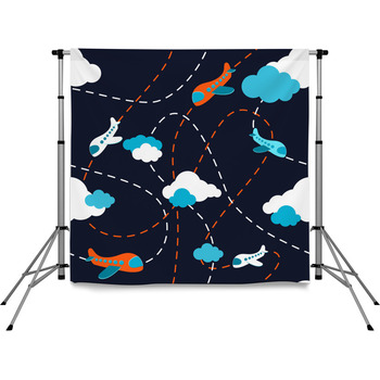 Airplane Photographer Backdrops | Available in nearly ANY Custom Sizes