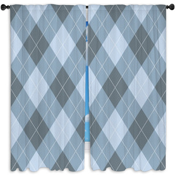 Argyle Drapes & Window Treatments | Black Out | Custom Sizes