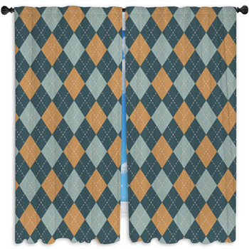 Argyle Drapes & Window Treatments | Black Out | Custom Sizes