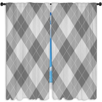 Argyle Drapes & Window Treatments | Black Out | Custom Sizes