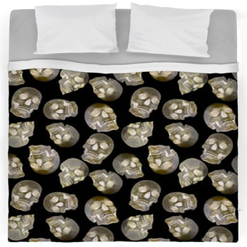 3D Skull Bedding - Comforters - Duvets Crossbones