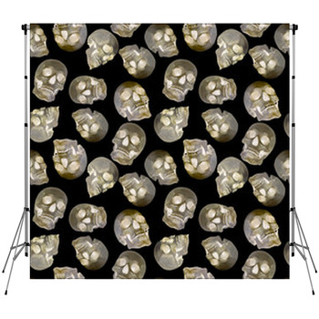 Skull Photographer Backdrops | Available in nearly ANY Custom Sizes