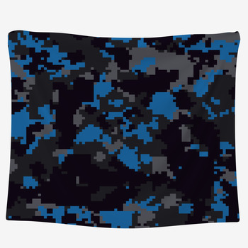 Black and blue Fabric by the Yard | Available in Very Large Custom Sizes