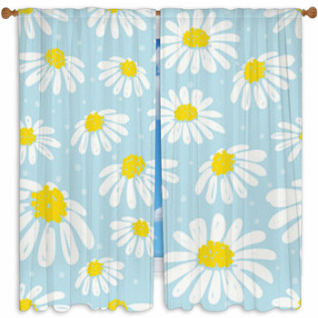 Daisy Window Curtains & Drapes | Black Out | Custom Sizes