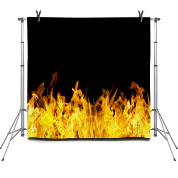 Fire Photo Backdrops | Available in Super Large Custom Sizes