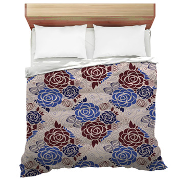 Blue and brown Comforters, Duvets, Sheets & Sets | Custom