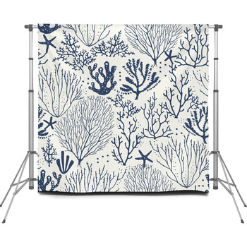 Coral reef Photo Backdrops | Available in Super Large Custom Sizes