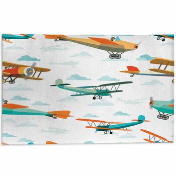 Vintage airplane Area Rugs & Floor Mats