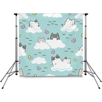 Kawaii Custom Backdrops | Available in Super Large Custom Sizes