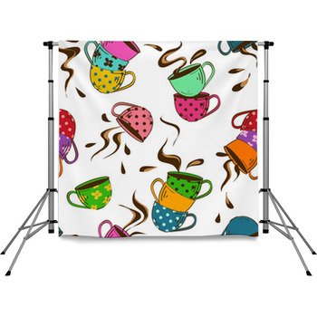 Tea party Photo Backdrops | Available in Ultra Large Custom Sizes