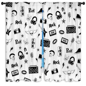 Rock n roll Drapes & Window Treatments | Black Out | Custom Sizes