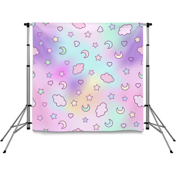 Kawaii Custom Backdrops | Available in Super Large Custom Sizes