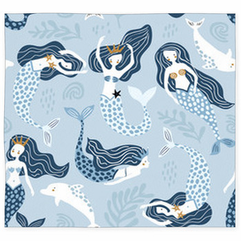 Mermaid Area Rugs & Custom Size Floor Mats