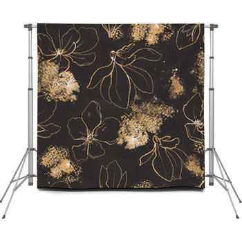 Black and gold Photographer Backdrops | Available in Ultra Large Custom ...