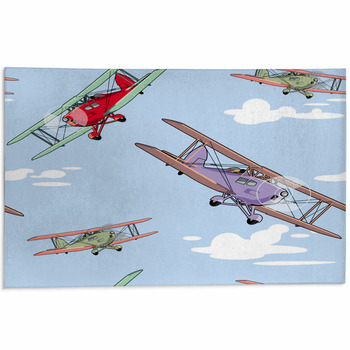 Vintage airplane Area Rugs & Floor Mats