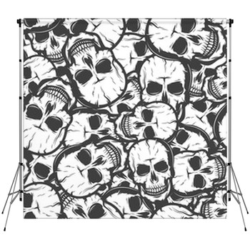 Skull Photographer Backdrops | Available in nearly ANY Custom Sizes