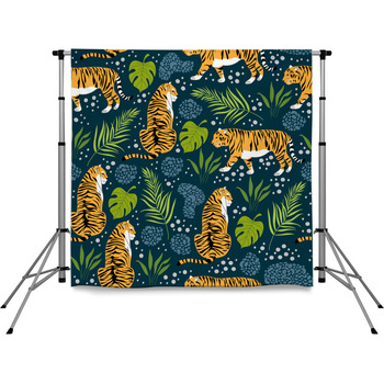Tiger Custom Backdrops | Available in Ultra Large Custom Sizes
