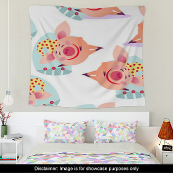 Pig Wall Decor in Canvas, Murals, Tapestries, Posters & More