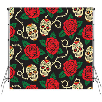 Skull Photographer Backdrops | Available in nearly ANY Custom Sizes