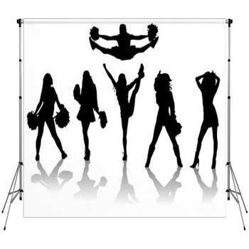 Cheerleading Custom Backdrops | Available in Super Large Custom Sizes