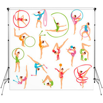 Gymnastics Photographer Backdrops | Available in nearly ANY Custom Sizes