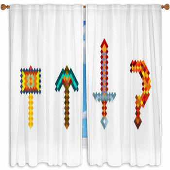 Minecraft Curtains & Drapes | Black Out | Custom Sizes