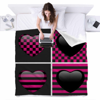 Emo Fleece Blanket Throws | Free Personalization